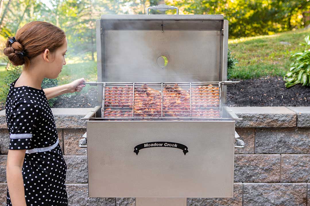 BBQ26S_Grilled_Chicken_Flipping_Grate | Meadow Creek Welding, LLC